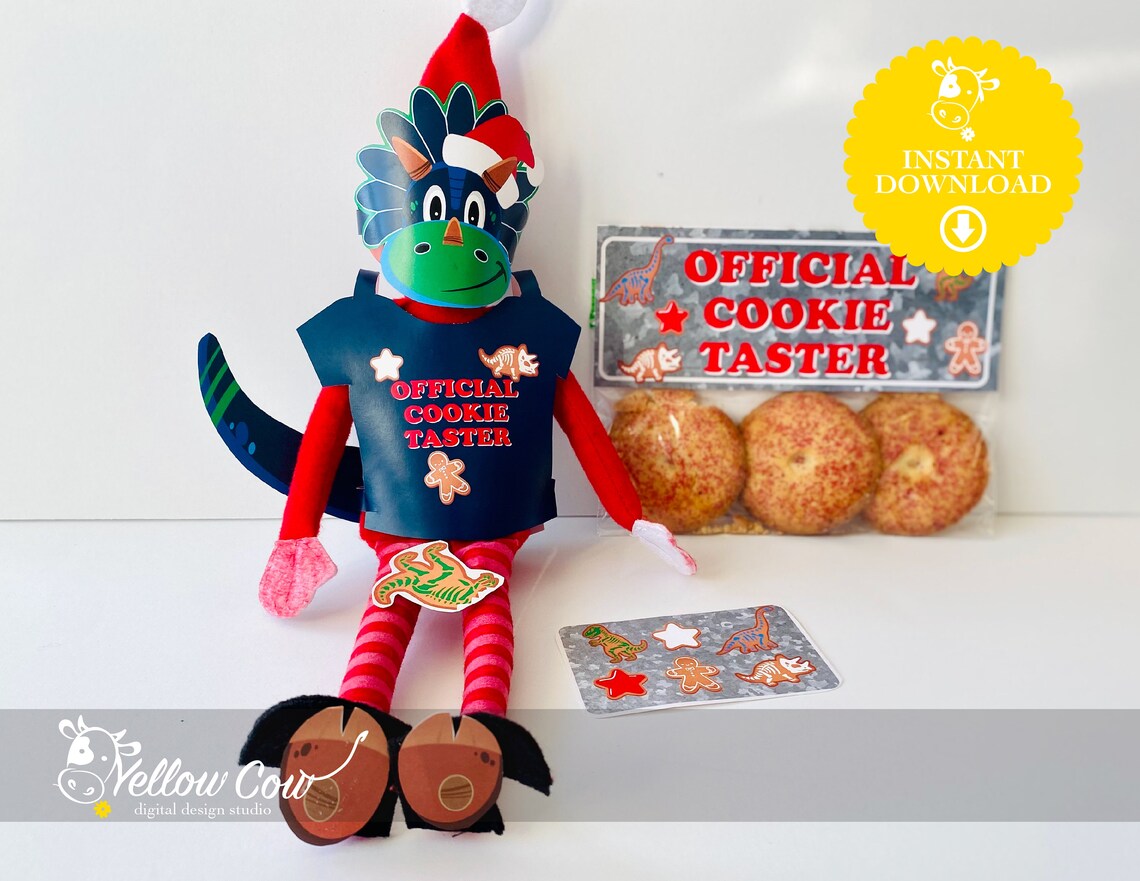 Printable Dinosaur Elf Kiteasy DIY Elf Magicelf Dinosaur - Etsy