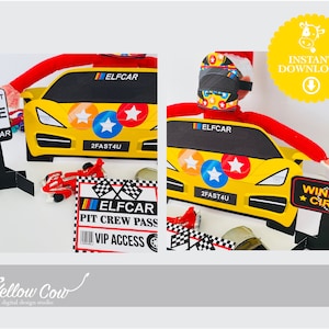 Printable Stock Car Racing Elf Props,easy DIY Elf Magic,speedway Race ...