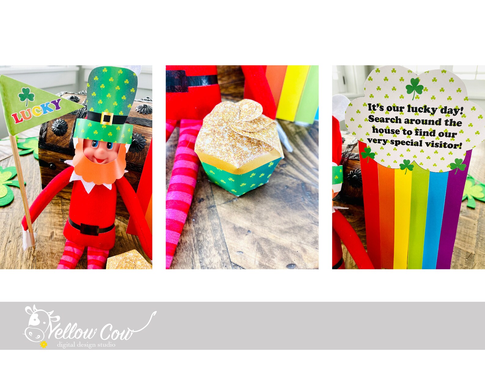 St. Patrick's Day Elf Printable Kitinstant Downloadelf - Etsy