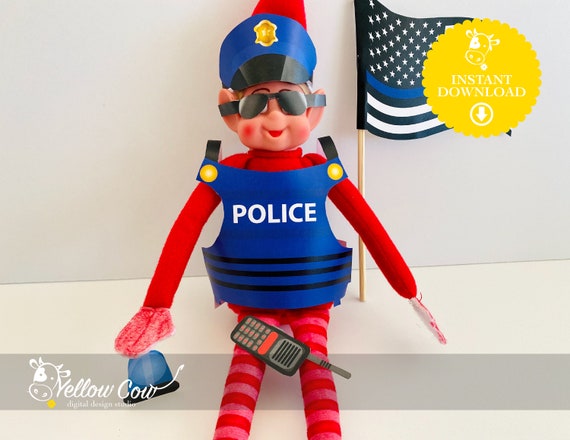 Printable Police Officer Elf Disguiseeasy DIY Elf Magicelf | Etsy