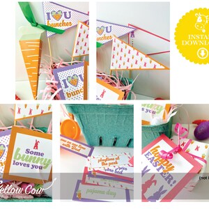 Printable Easter Basket Kit,diy Easter Basket Stuffers,easter Basket ...