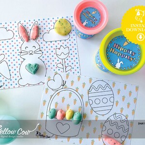 Printable Easter Play Dough Activity Kit,easter Play Dough Labels and ...