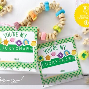 Printable Lucky Charm Gift Tag,you're My Lucky Charm,lucky Charm ...