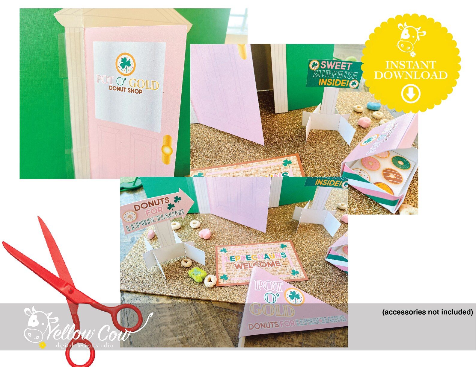 Printable Leprechaun Trap Kit,instant Download,diy Leprechaun Trap, St ...