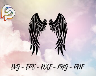 Angel Wings Dxf | Etsy