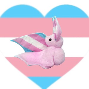 Handmade Pink Transgender Pride Bat Doll Made to Order LGBTQIA Gift - Etsy