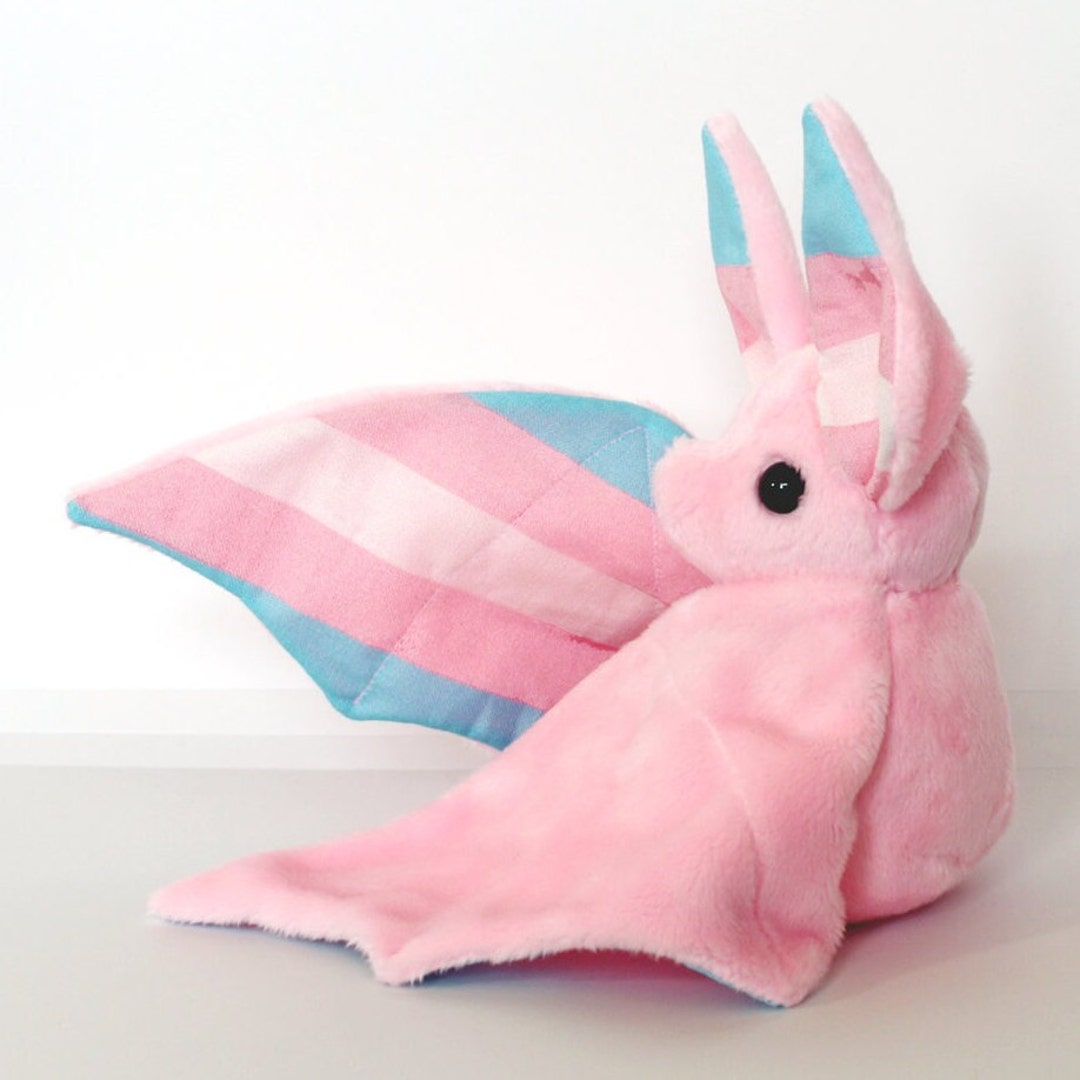 Handmade Pink Transgender Pride Bat Doll - Made to Order LGBTQIA Gift ...