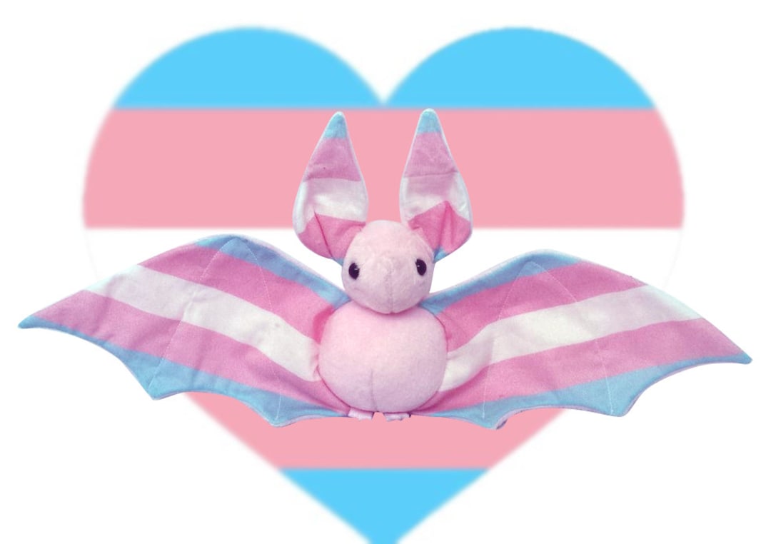 Handmade Pink Transgender Pride Bat Doll Made to Order LGBTQIA Gift - Etsy