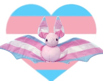 Handmade Blue Transgender Pride Bat Doll Made to Order LGBTQIA Gift - Etsy