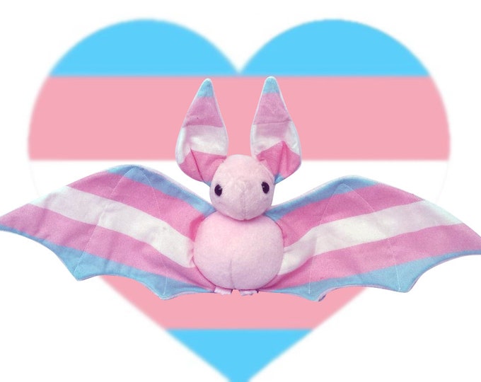 Handmade Pink Transgender Pride Bat Doll Made to Order LGBTQIA Gift - Etsy