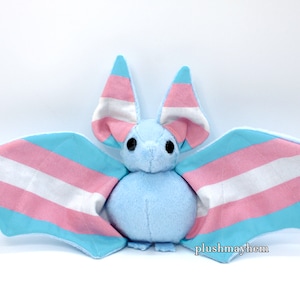 Handmade Blue Transgender Pride Bat Doll - Made to Order LGBTQIA Gift ...