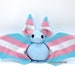 Handmade Blue Transgender Pride Bat Doll Made to Order - Etsy