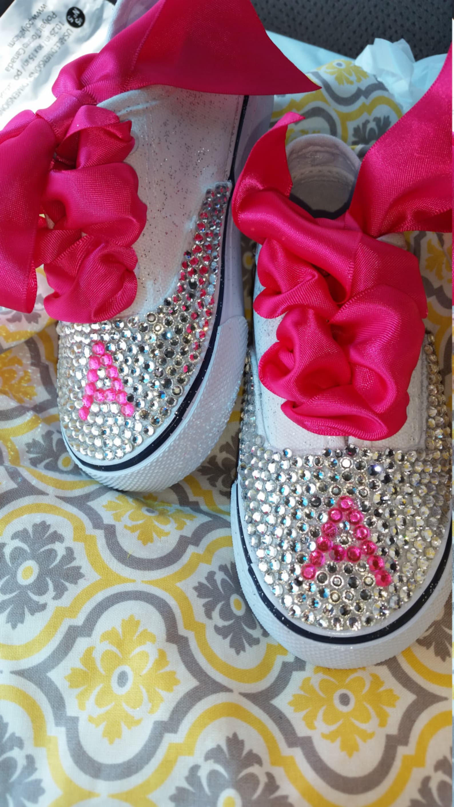 BLINGALICIOUS white canvas TENNIS SHOPS Sassy & Sweet | Etsy