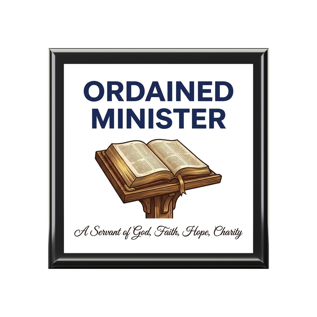 Personalized Wedding Officiant Gift Box, Ordained Minister Keepsake - Etsy