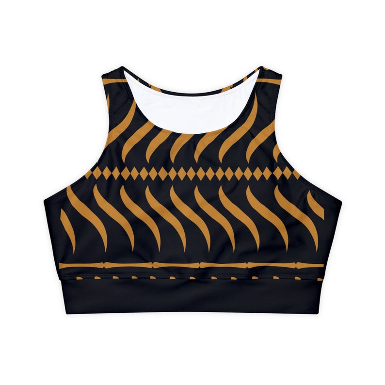 Handmade African Print Sports Bra: Mudcloth Design Fitness Bra - Etsy