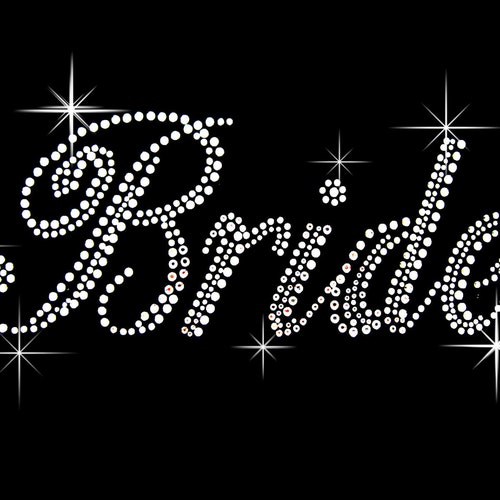 Classic Bride Rhinestone Iron on Transfer Hotfix Bling DIY 9 - Etsy
