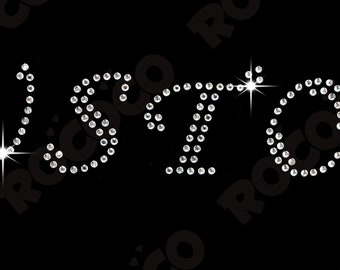 Cursive Rhinestone Letters - Etsy