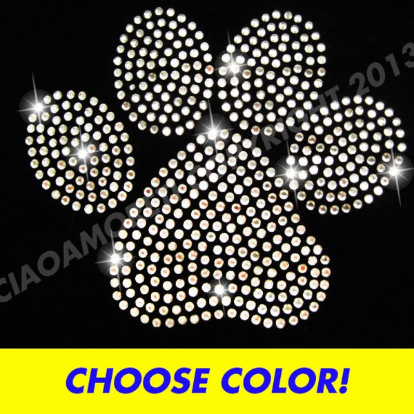 Rhinestone Paw Print - Etsy
