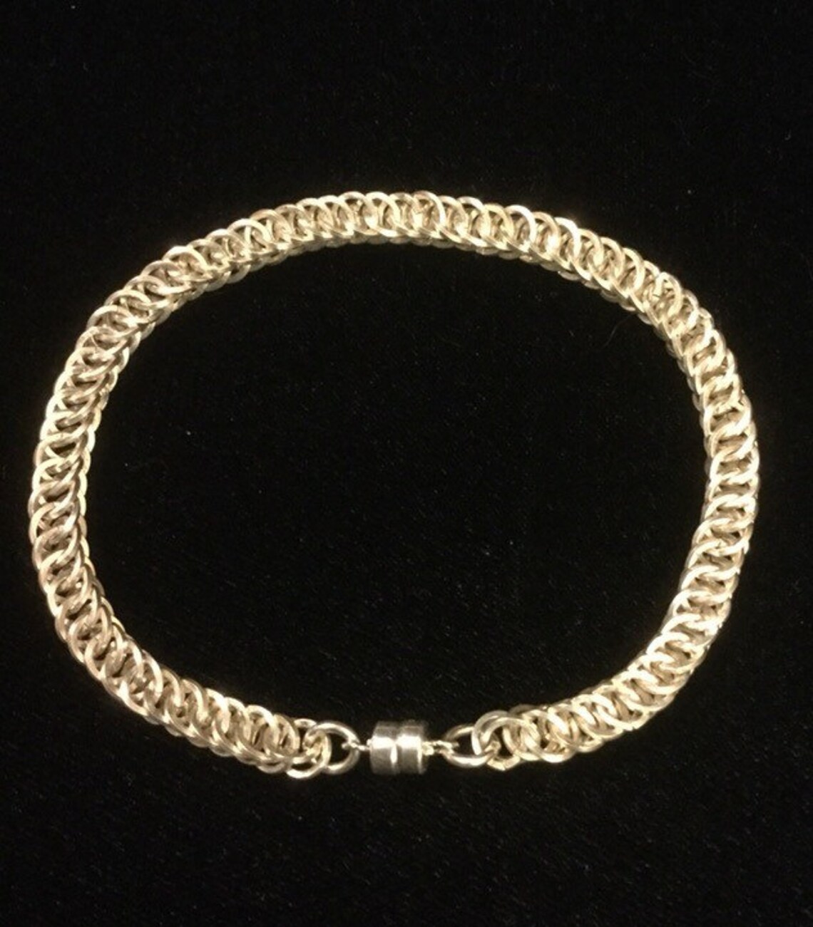 Sterling Silver Chainmaille Bracelet, Argentium Silver Chain Mail ...