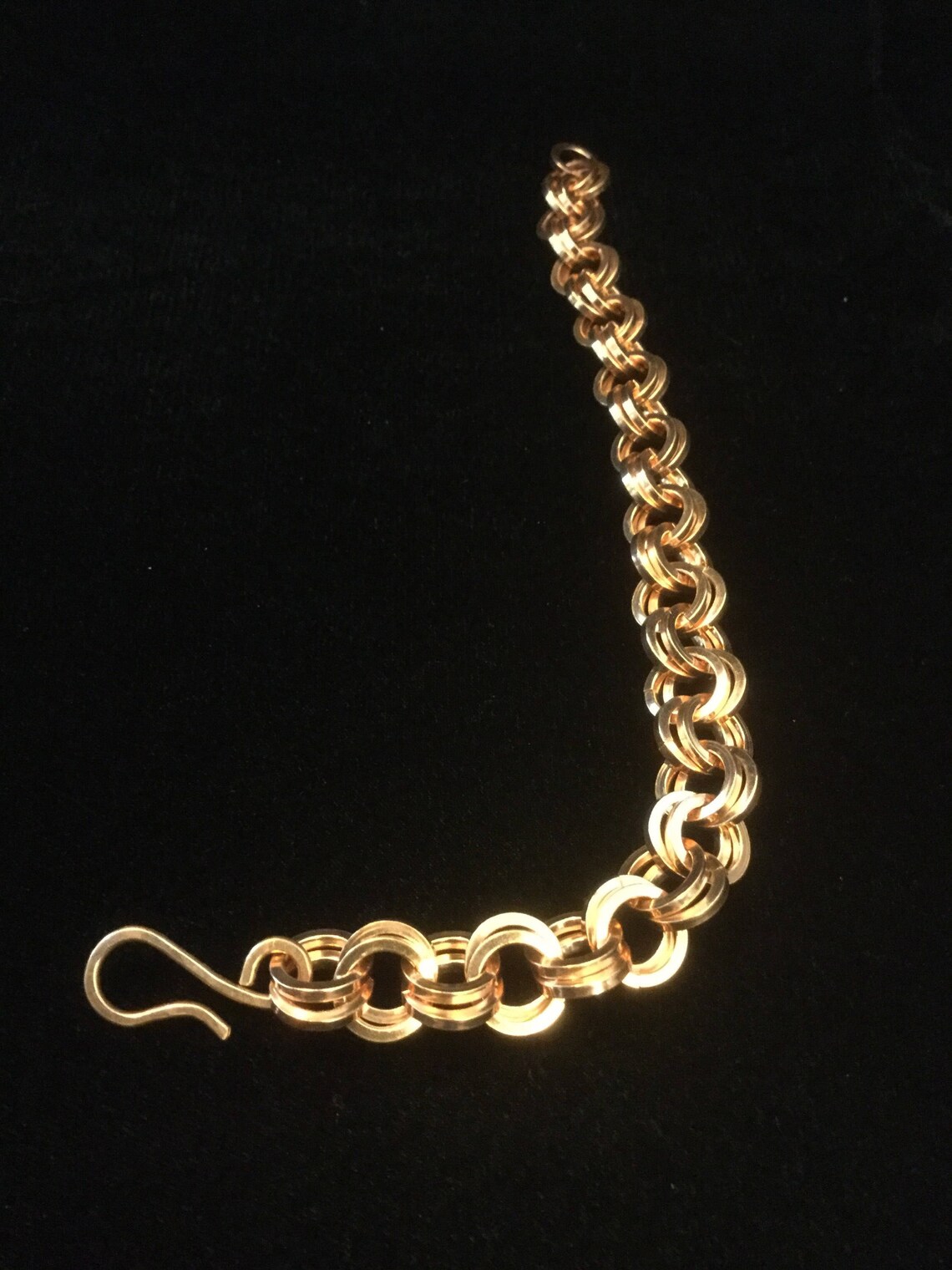 Copper Chain Mail Bracelet, Chunky Copper Chainmaille Bracelet, Men's ...