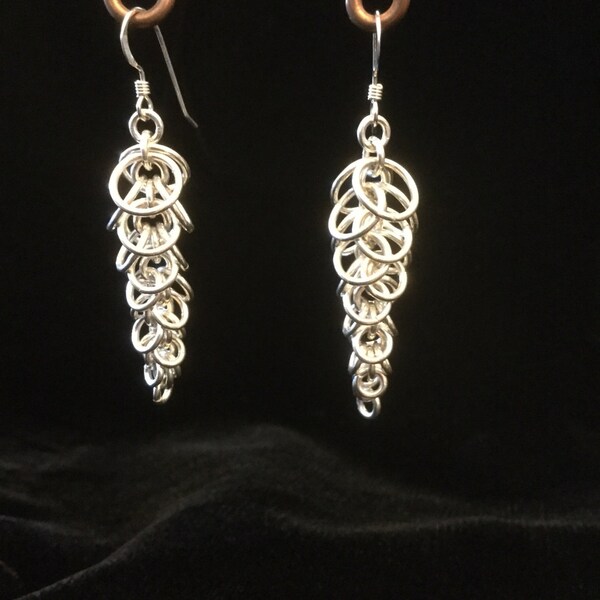 Chain Mail Earrings - Etsy