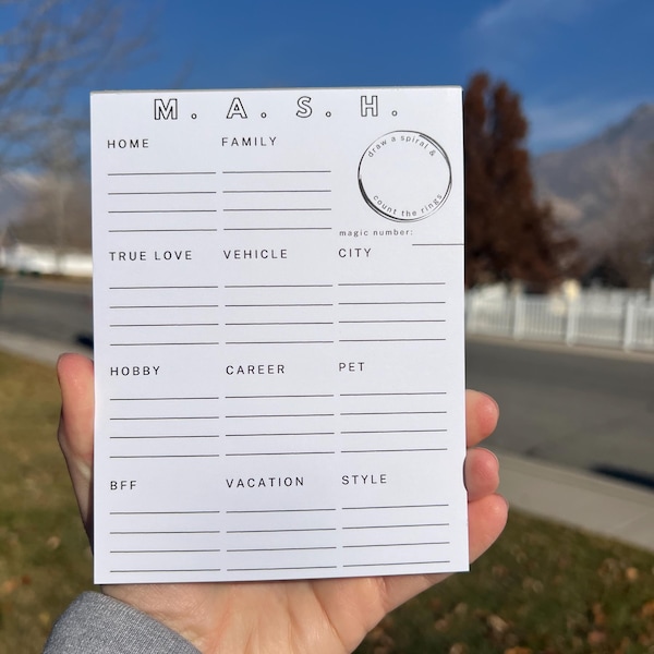 Mash Game - Etsy