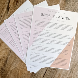 Printable Breast Cancer Guide Planning Pages PDF Download Planner Guide ...