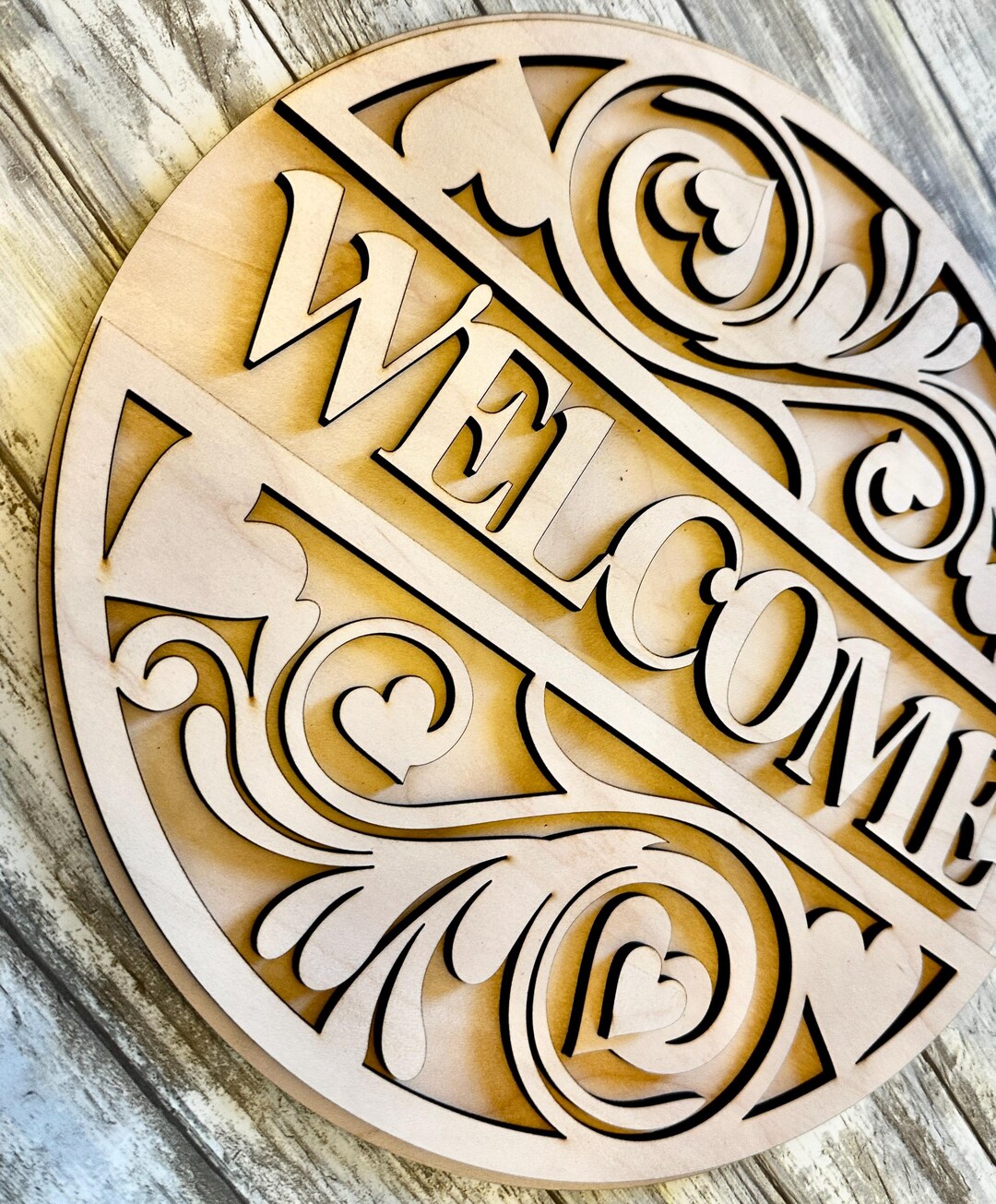 Wooden Heart Sign DIY - Ready to Paint and Decorate - Sign Making Kit ...