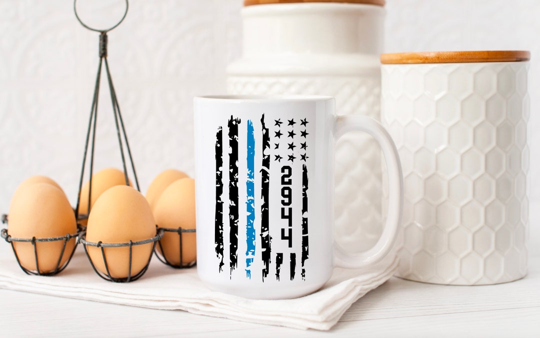 Police Coffee Cup, Custom Police Cup, Thin Blue Line - Etsy