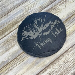 Custom Lake Coasters Natural Slate Stone Coasters Slate Drink Coasters ...