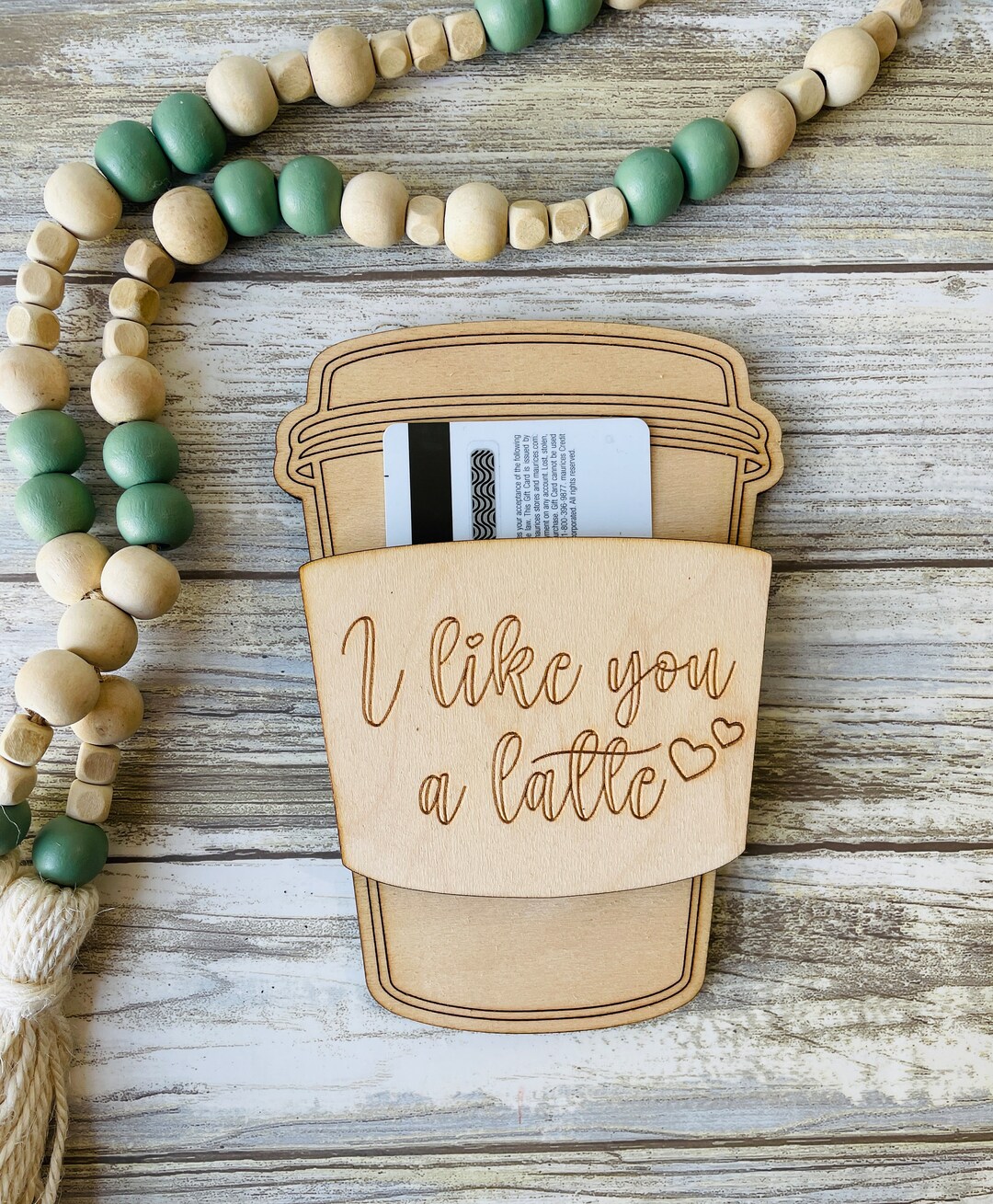 Wooden Gift Card Holder, Teacher Appreciation Gift Card Holder, Coffee ...