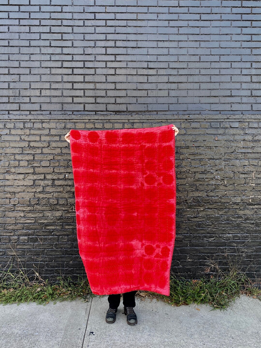 Handmade Shibori Dyed Raw Silk Throw Quilt - Etsy