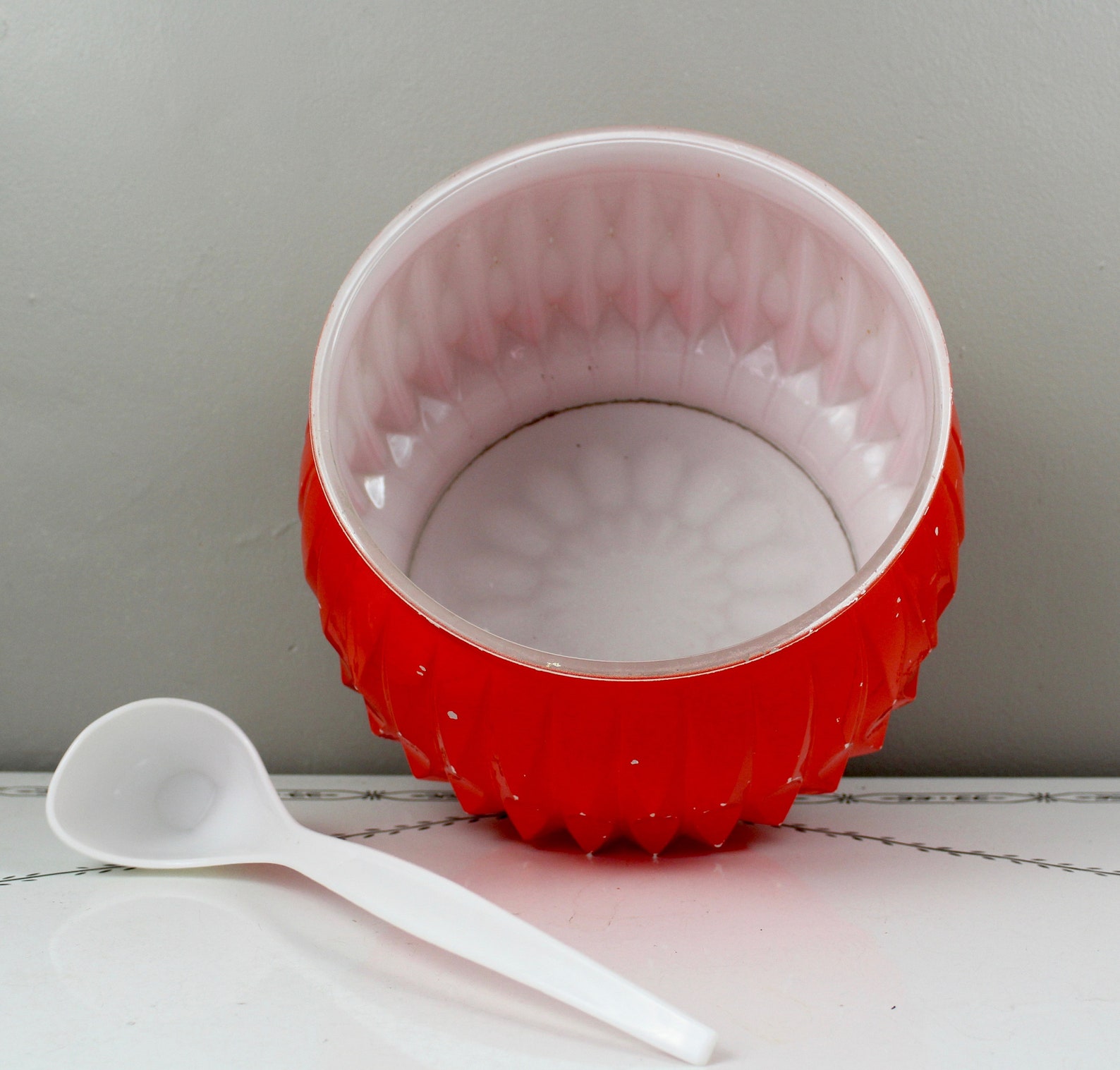 Tomato Red Punch Bowl - Etsy