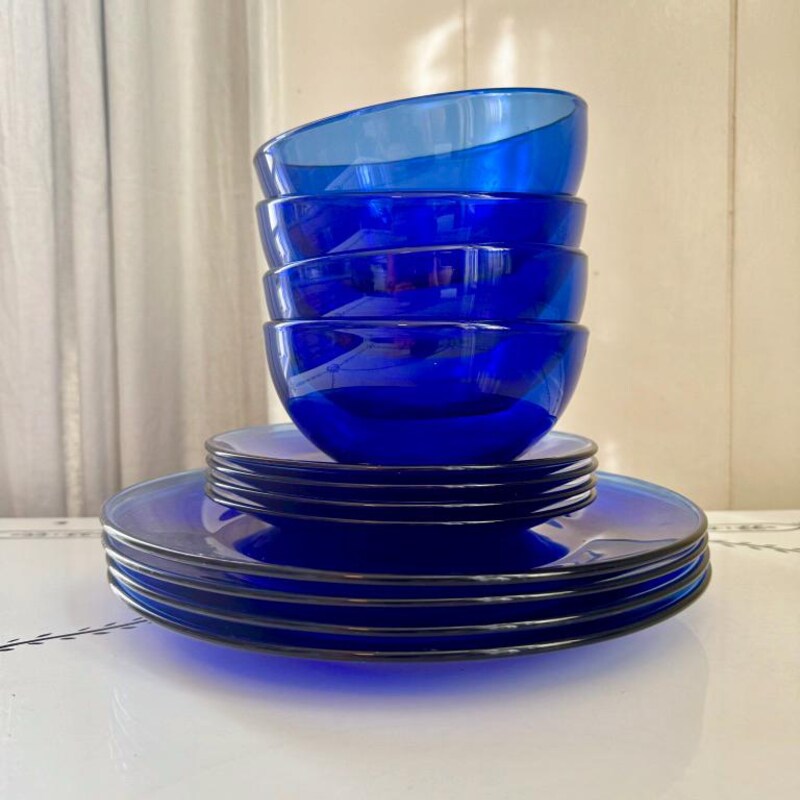 Cobalt Blue Plate - Etsy