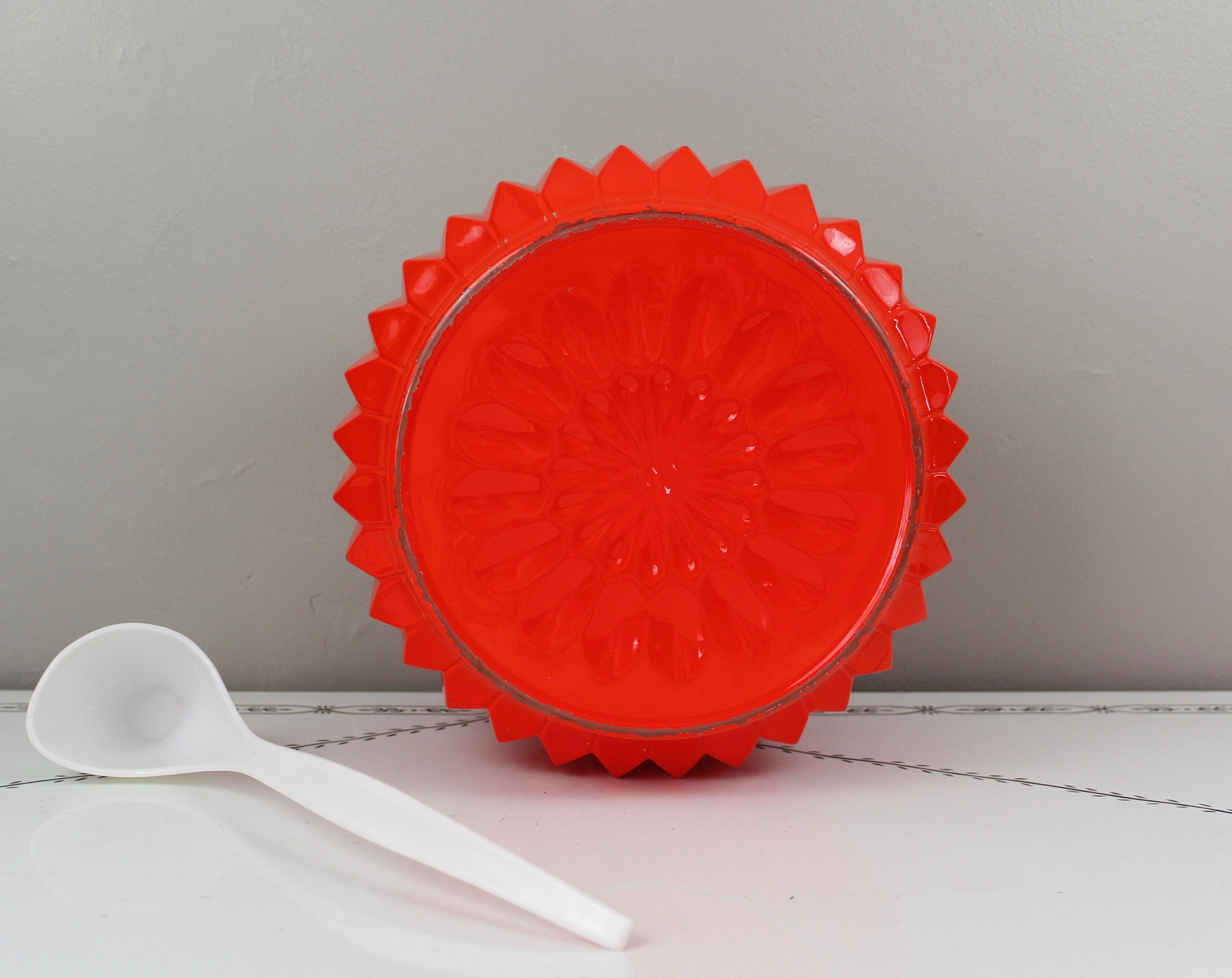 Tomato Red Punch Bowl - Etsy