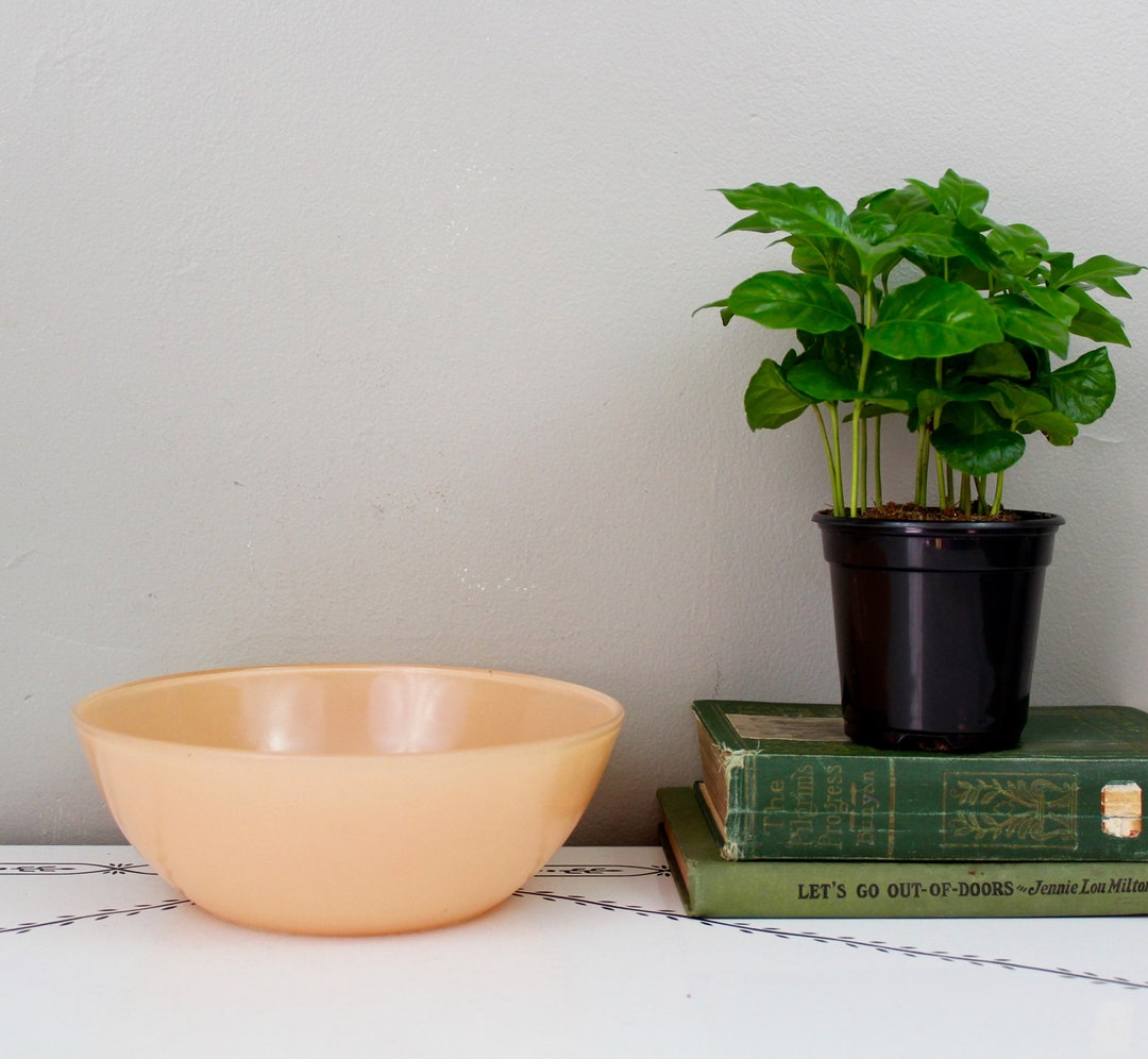 Hazel Atlas Peach Mixing Bowl - Etsy