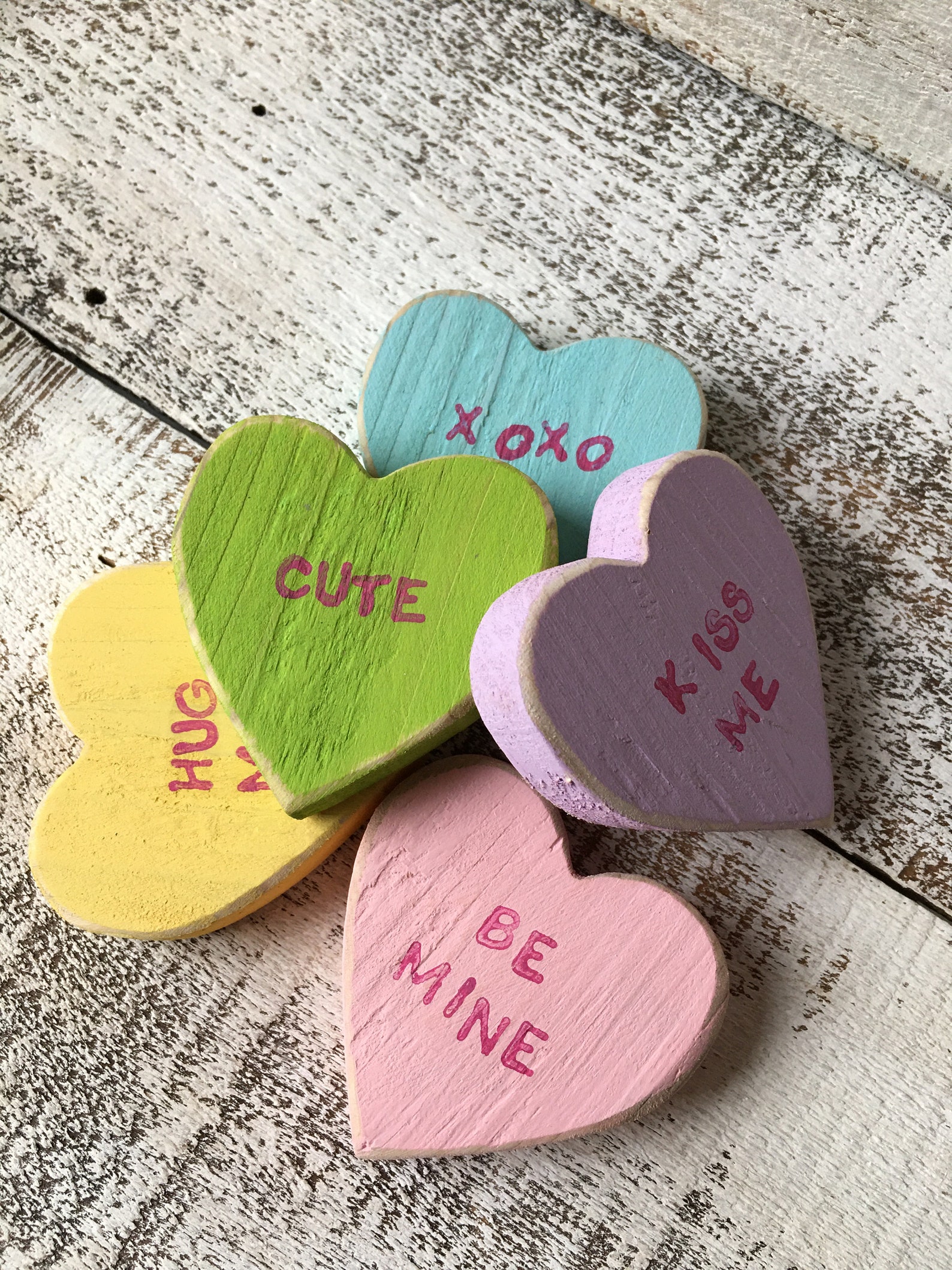 Valentines Day Hearts Conversation Hearts Bowl Fillers | Etsy