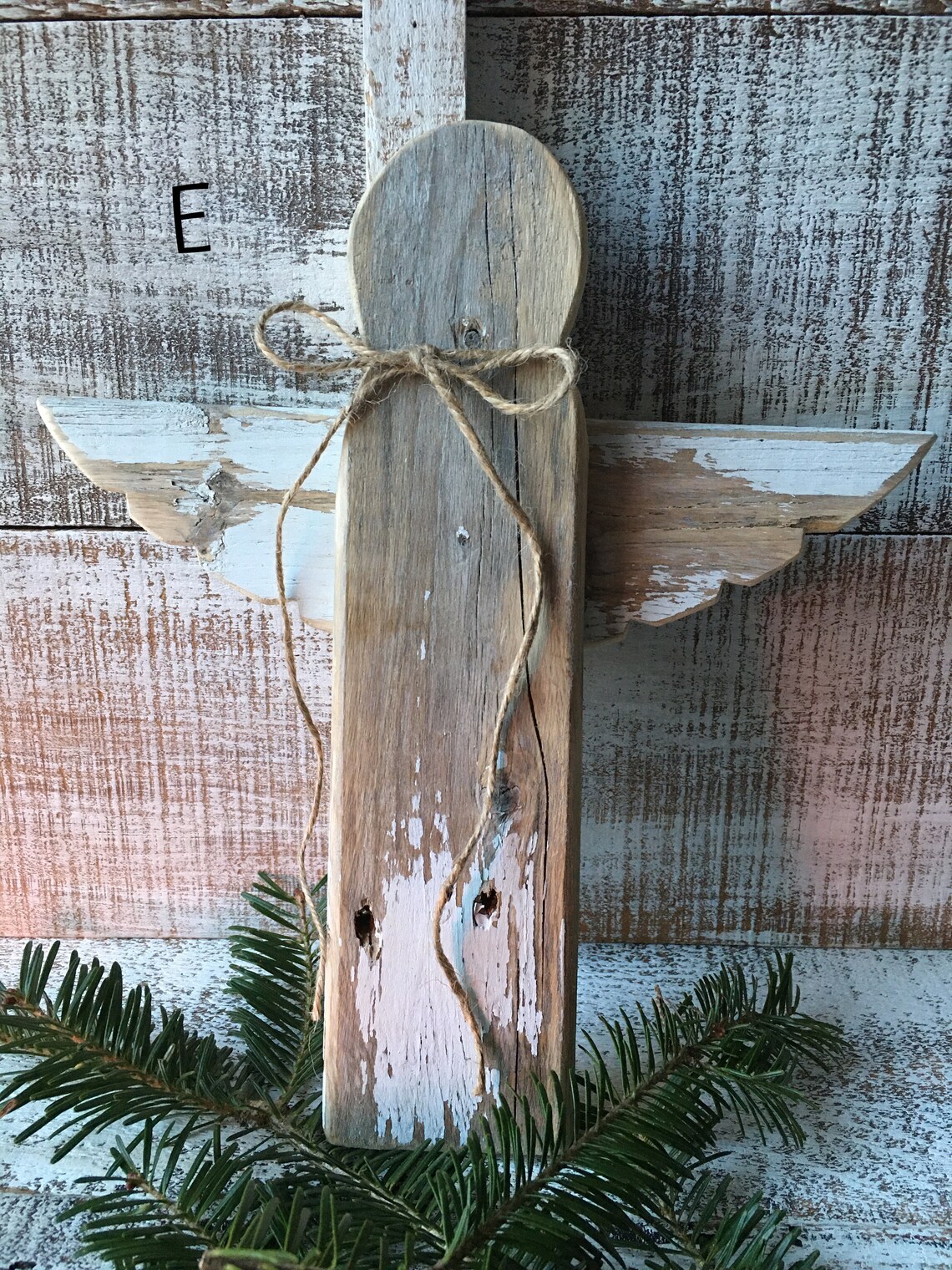 Rustic Angel Christmas Tree Topper Wood Angel - Etsy