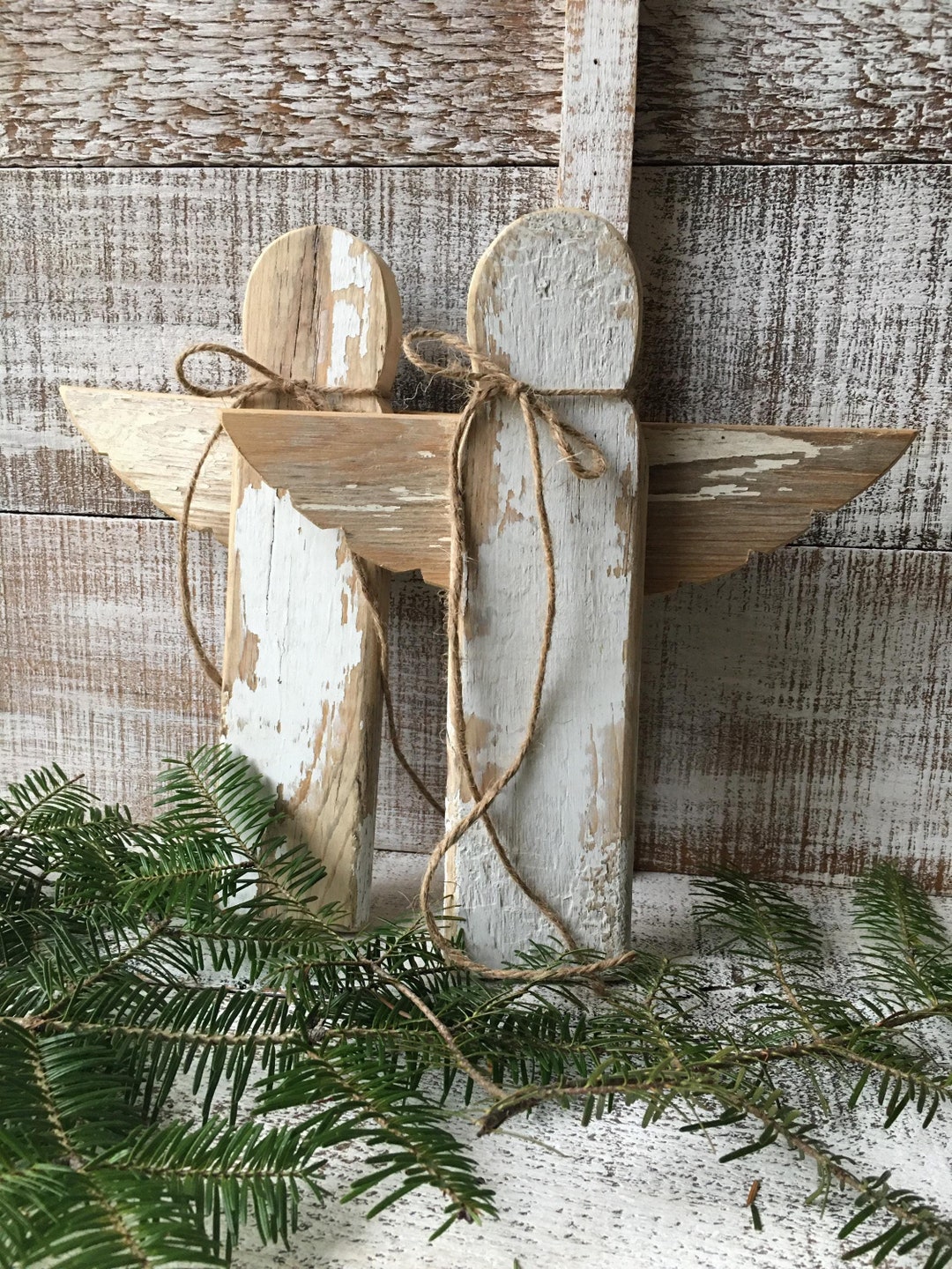 Rustic Angel Christmas Tree Topper, Wood Angel - Etsy
