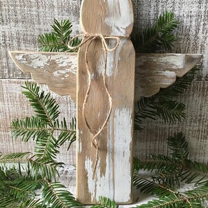 Rustic Angel Christmas Tree Topper Wood Angel - Etsy