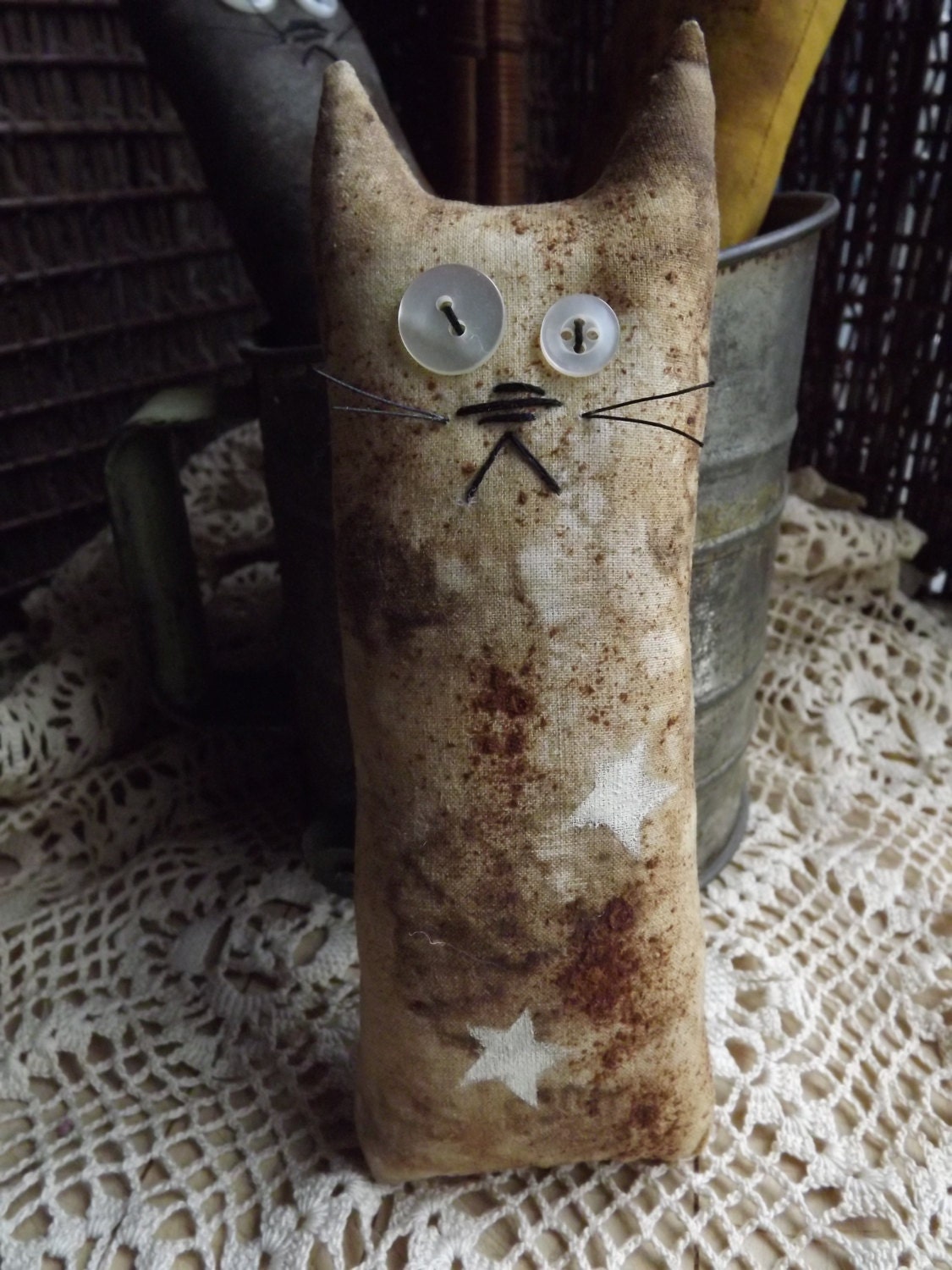 Primitive Cat Decor Cat Lover Gift Farmhouse Decor Country - Etsy
