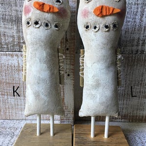 Stand up Soft Sculptured Primitive Folkart Style Collectible Dolls - Etsy