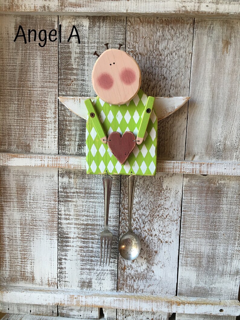 Whimsical Angel Art Angel Found Objects Angel Wall Art - Etsy