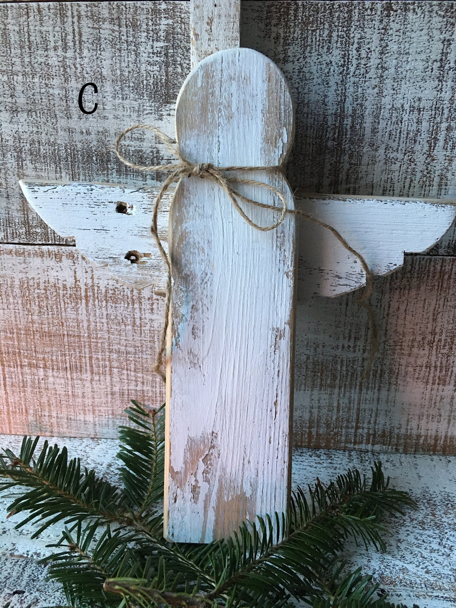 Rustic Angel Christmas Tree Topper Wood Angel - Etsy
