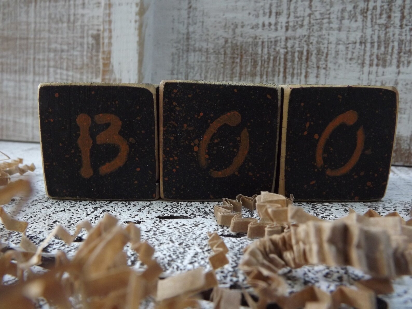 Halloween Blocks BOO Blocks | Etsy