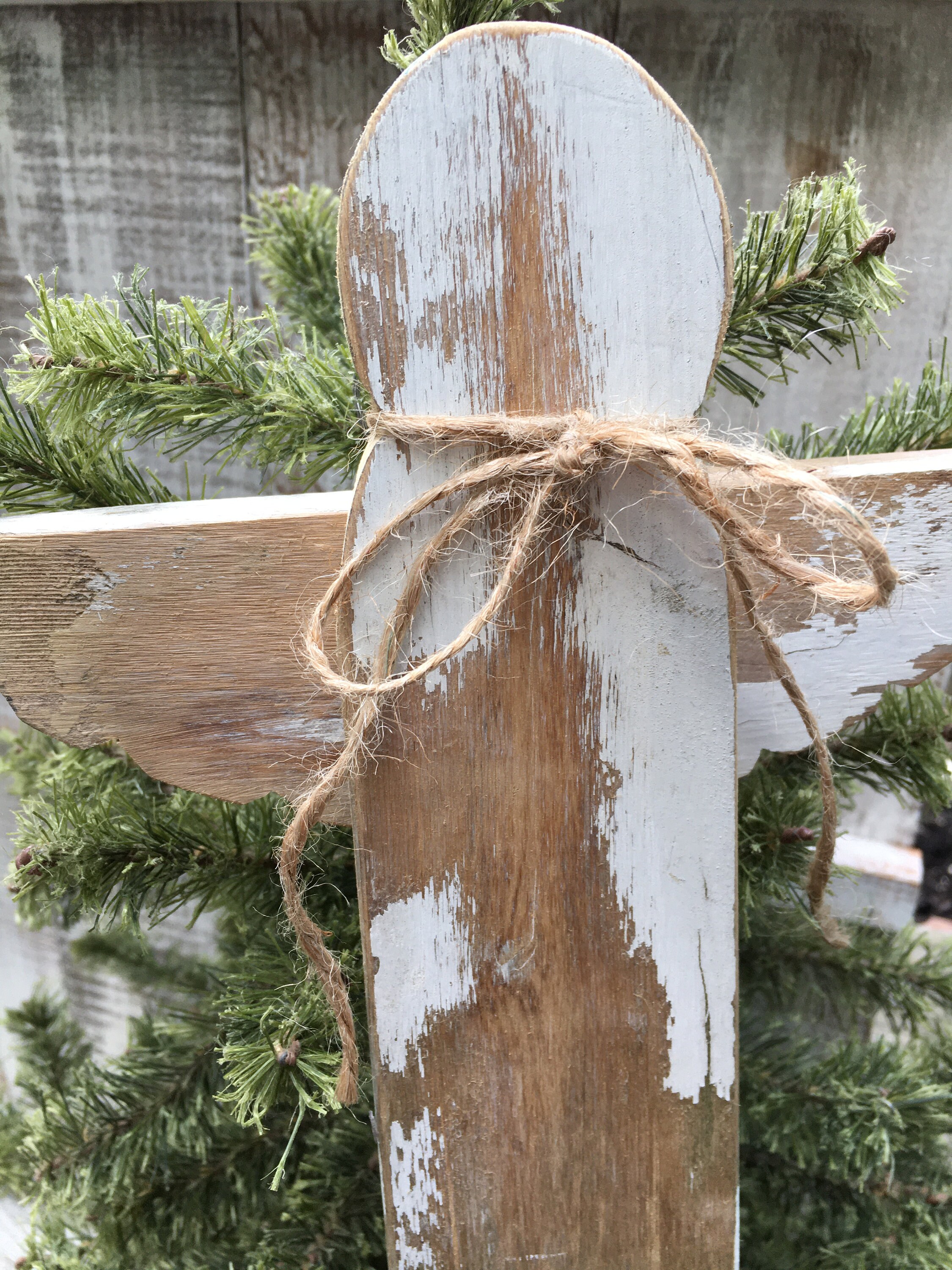 Rustic Angel Christmas Tree Topper Wood Angel | Etsy