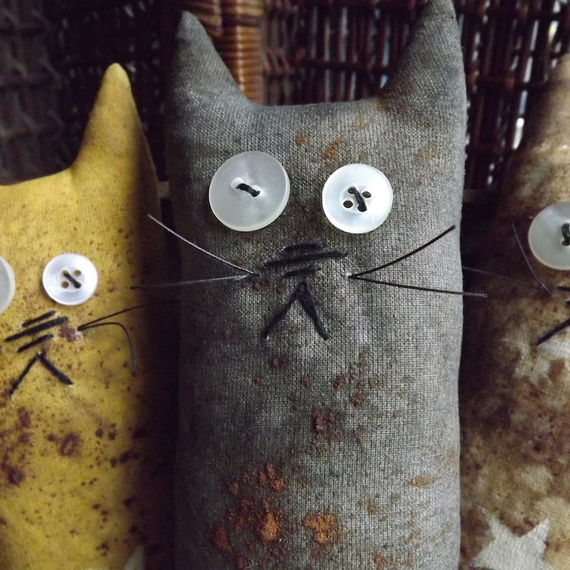 Primitive Cat - Etsy