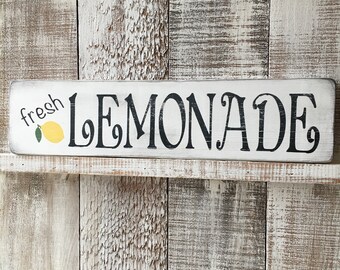 Fresh Lemonade Sign - Etsy