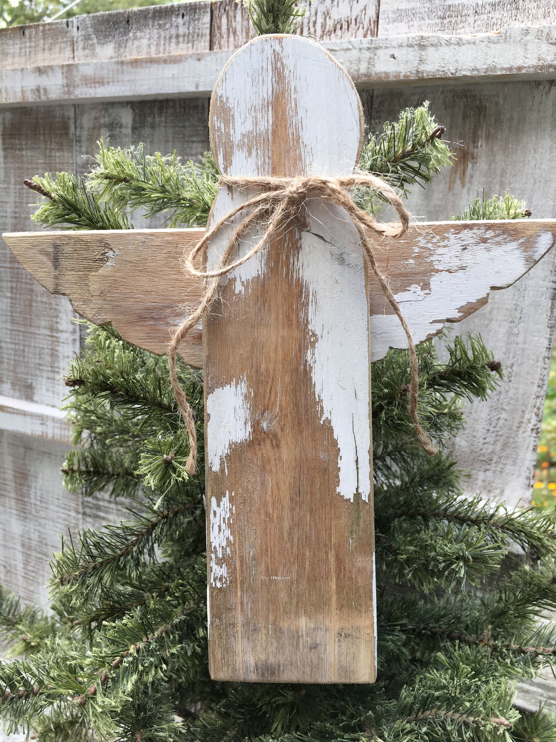 Rustic Angel Christmas Tree Topper Wood Angel - Etsy