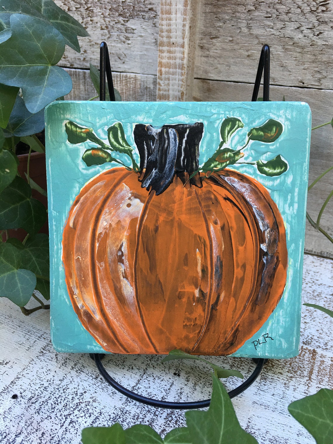 Acrylic Painting Abstract Pumpkin Painting Painted Wood - Etsy